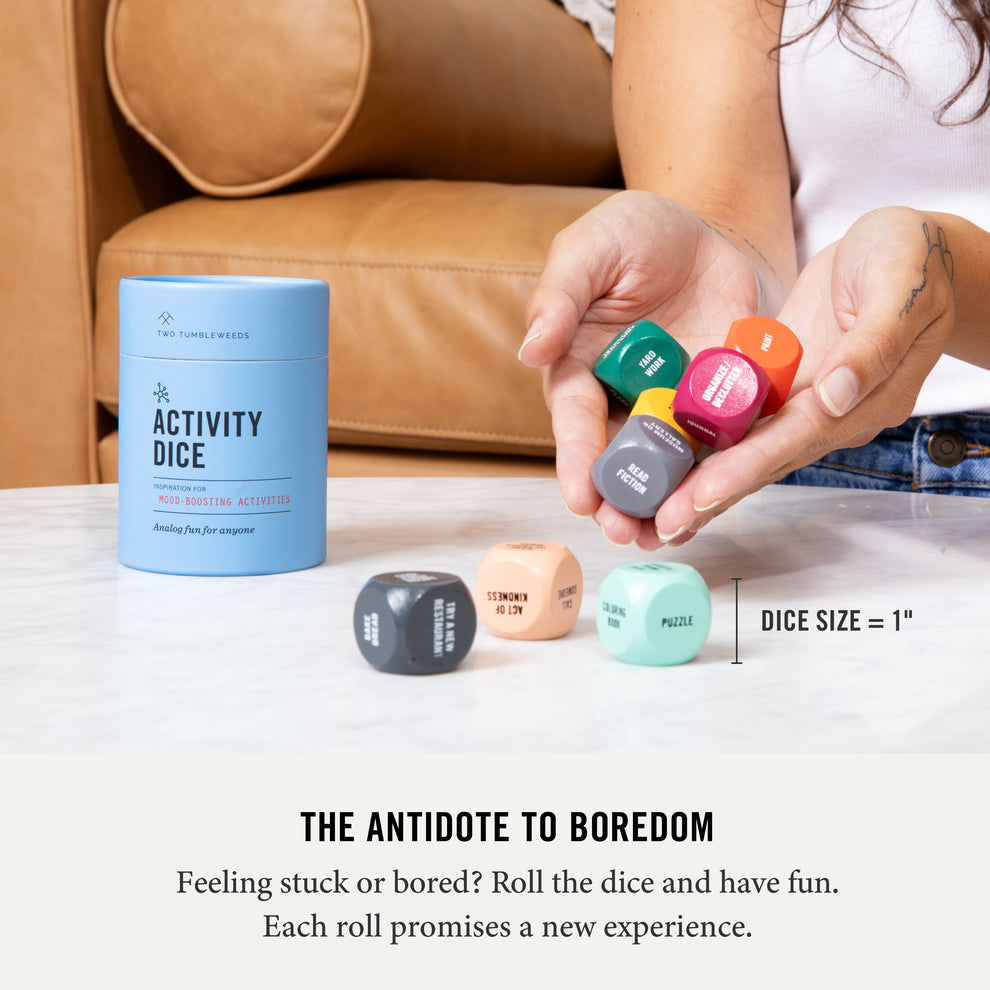 Activity Dice - Inspiration for Mood-Boosting Activities – Two Tumbleweeds