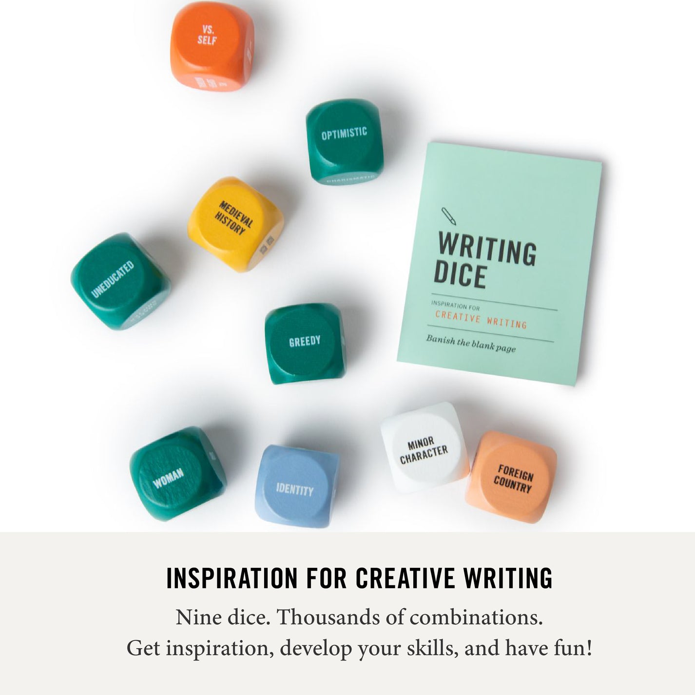 Writing Dice — Inspiration for Creative Writing – Two Tumbleweeds